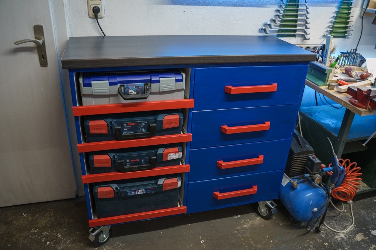Werkzeugwagen mit L-Boxx Auszügen - Bauanleitung zum Selberbauen - 1-2 ...